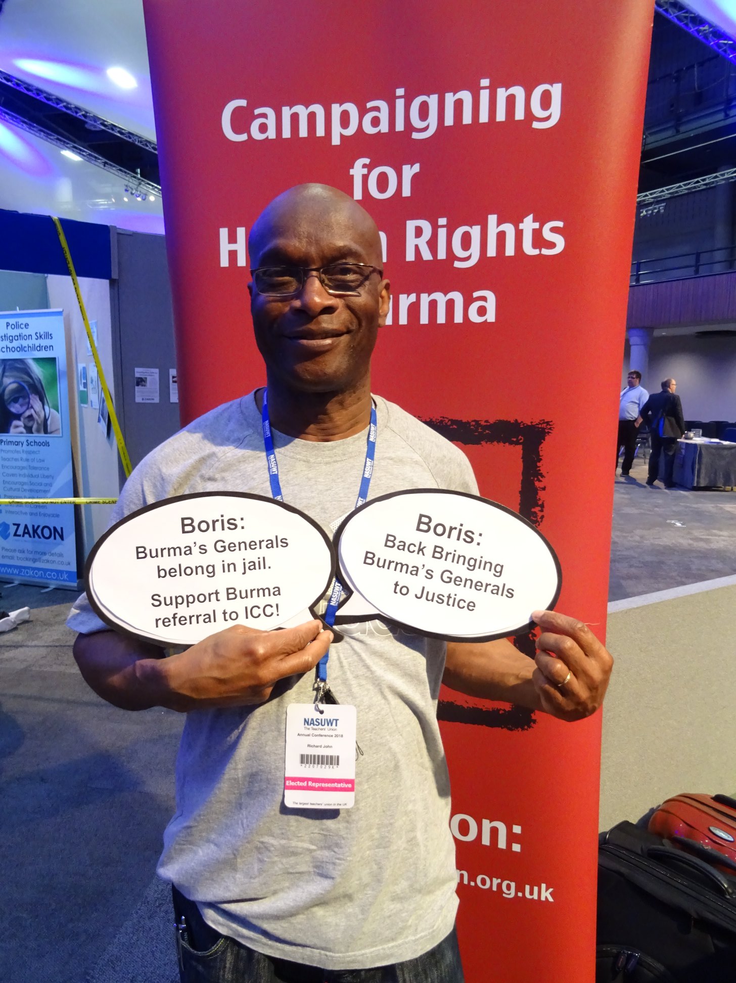 Support for Burma Campaign at NASUWT conference